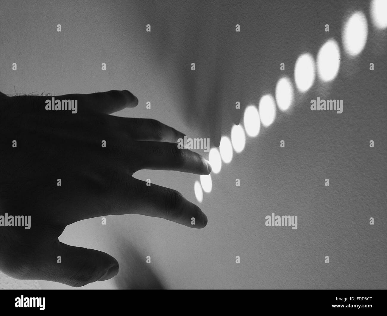 footsteps of light Stock Photo - Alamy