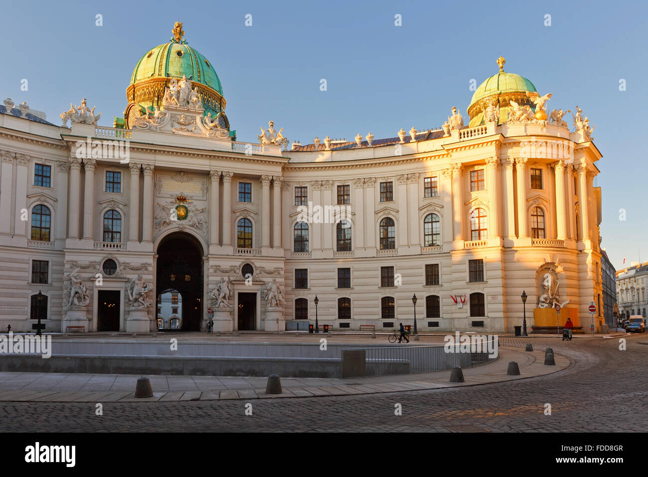 Square in front of the Hofburg palace in Vienna Stock Photo - Alamy