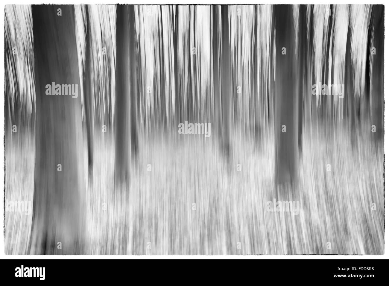A black and white photo of a conceptual photo using slow shutter speed ...