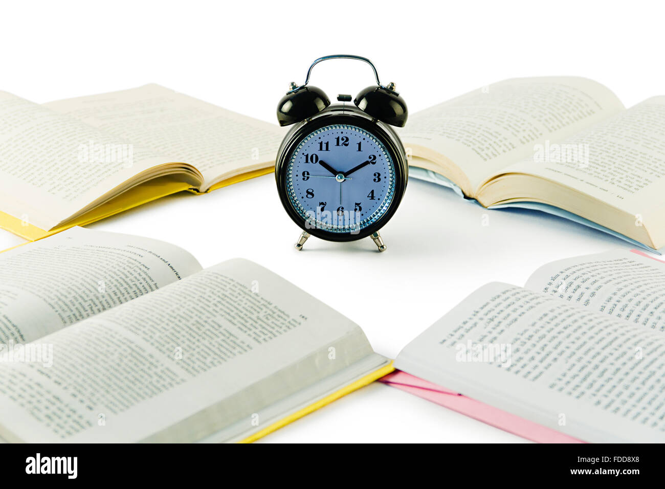 Clock inside open book hi-res stock photography and images - Alamy