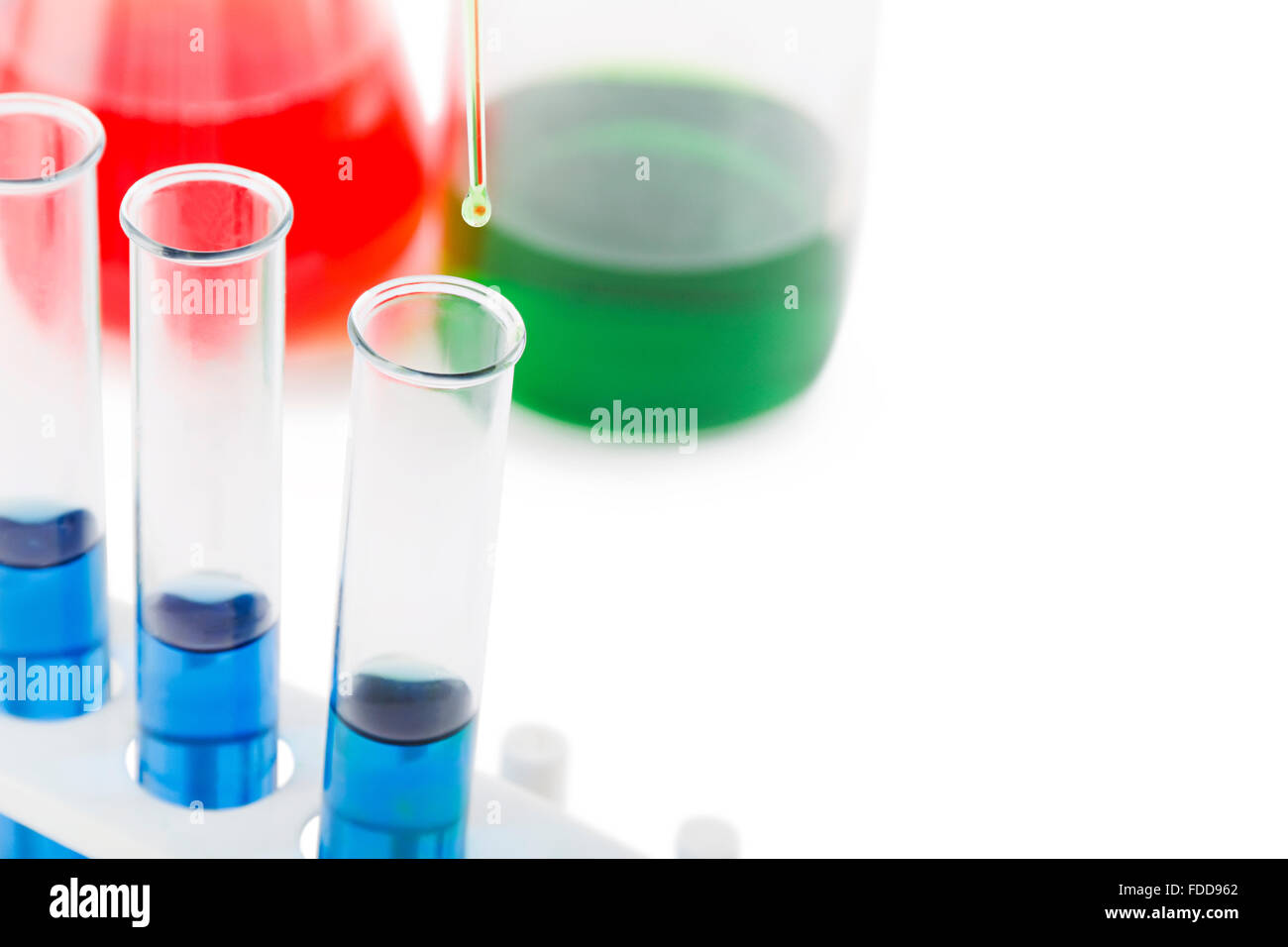 Medical Science Laboratory Chemical Test Tube Rack and Beaker Nobody ...