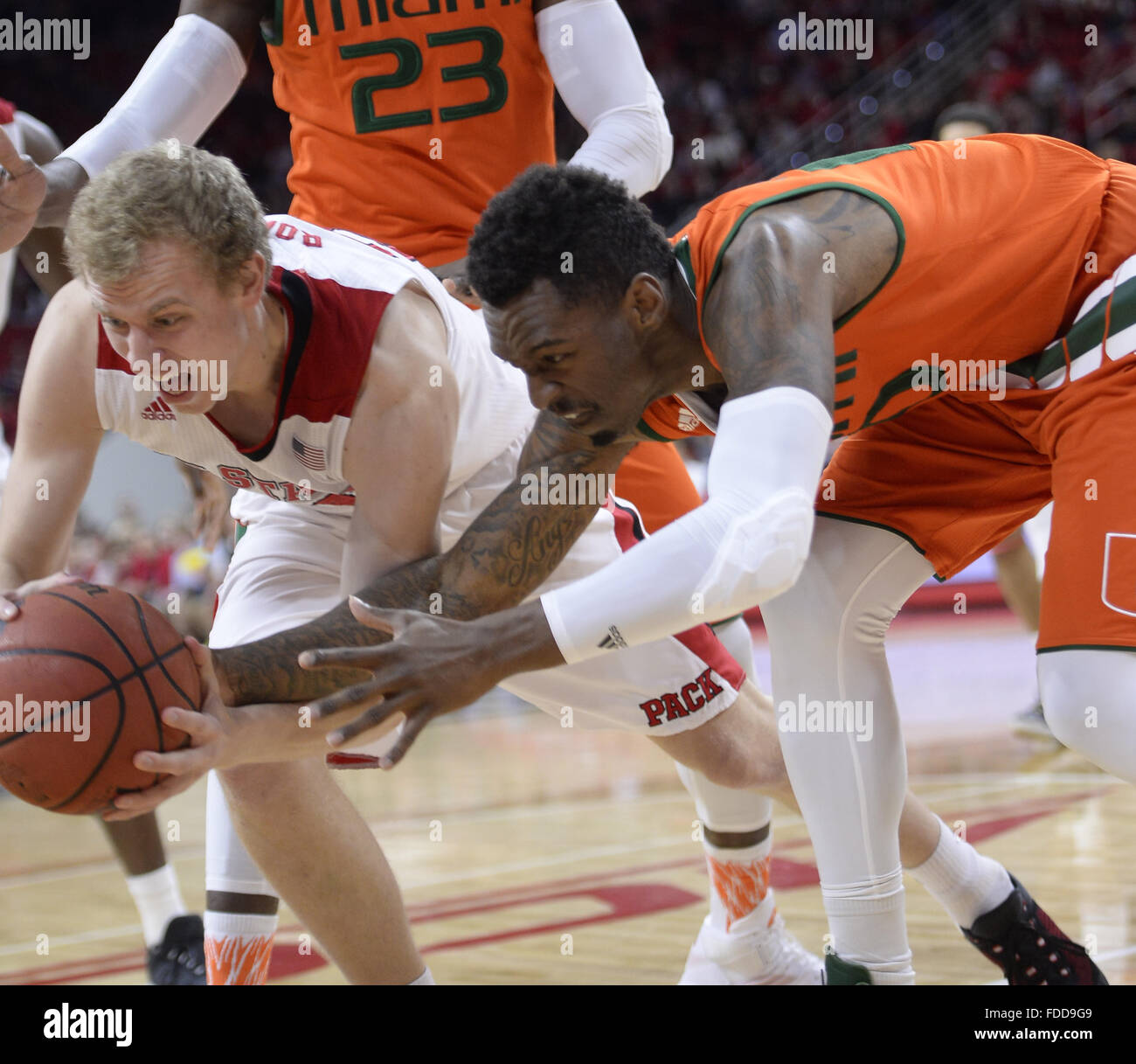Raleigh, North Carolina, US. 30th Jan, 2016. MAVERICK ROWAN, left, of ...