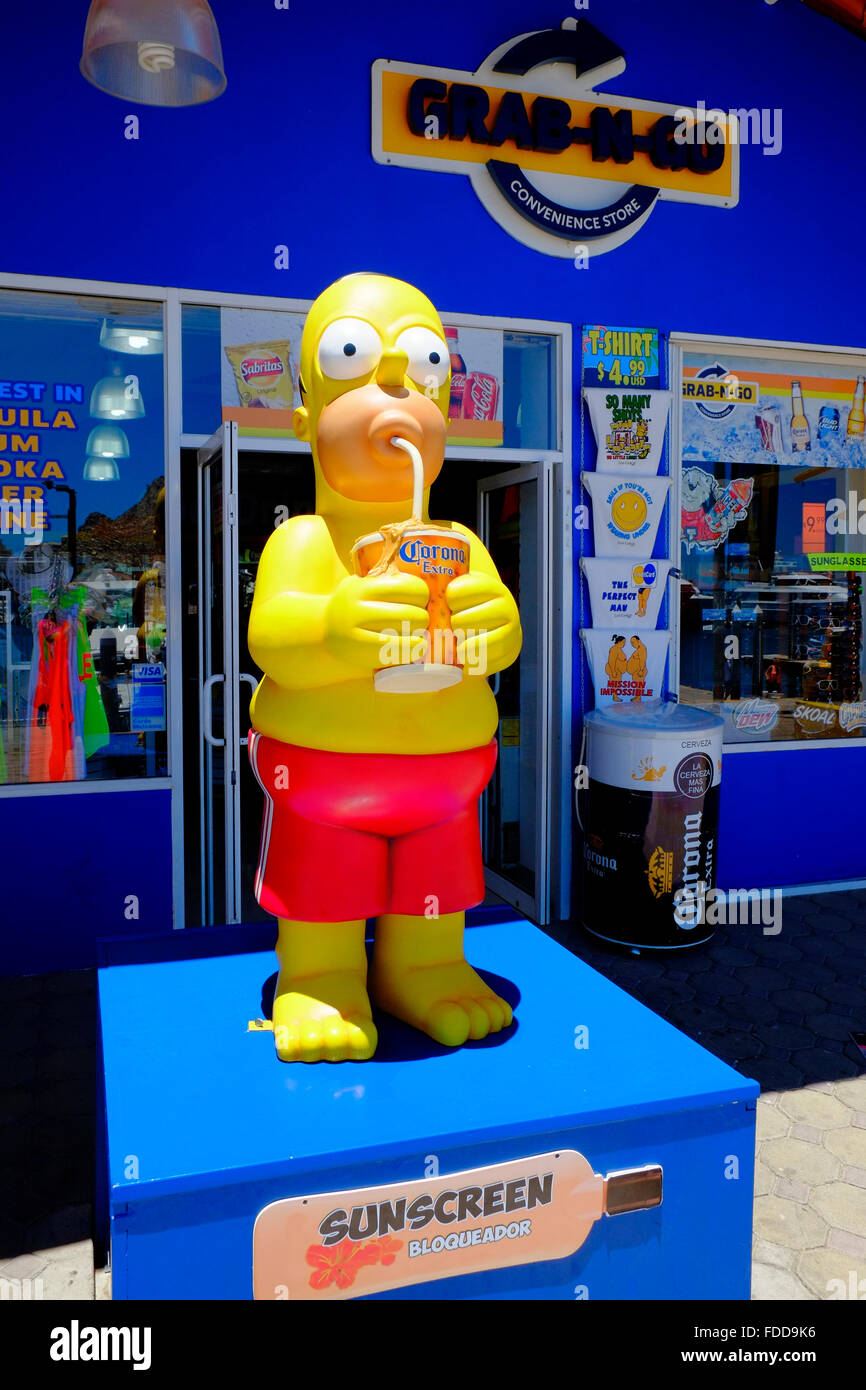 Home simpson statue cabo san hi-res stock photography and images - Alamy