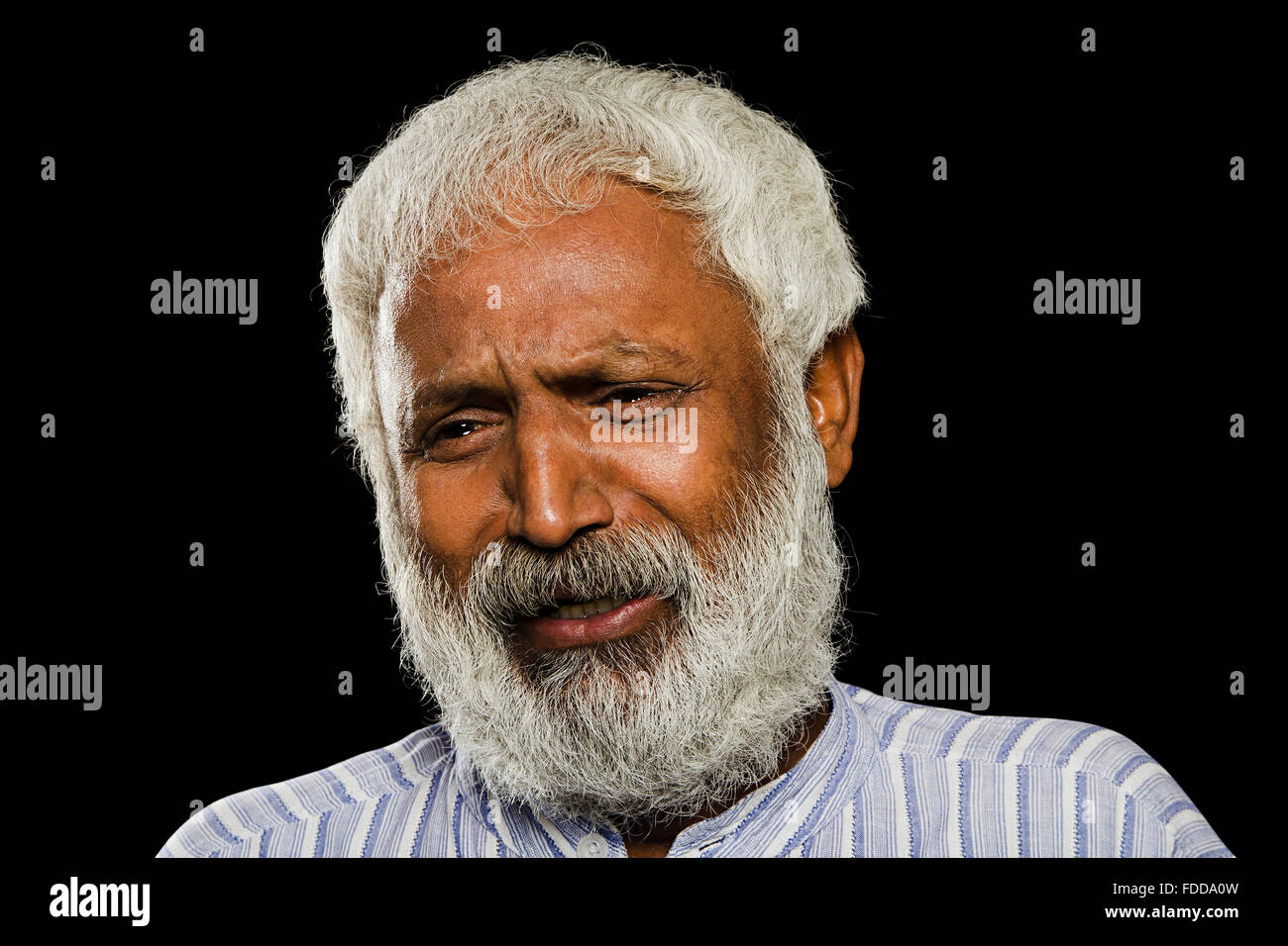 1 indian Senior Adult Man Serious Problem Crying Stock Photo - Alamy