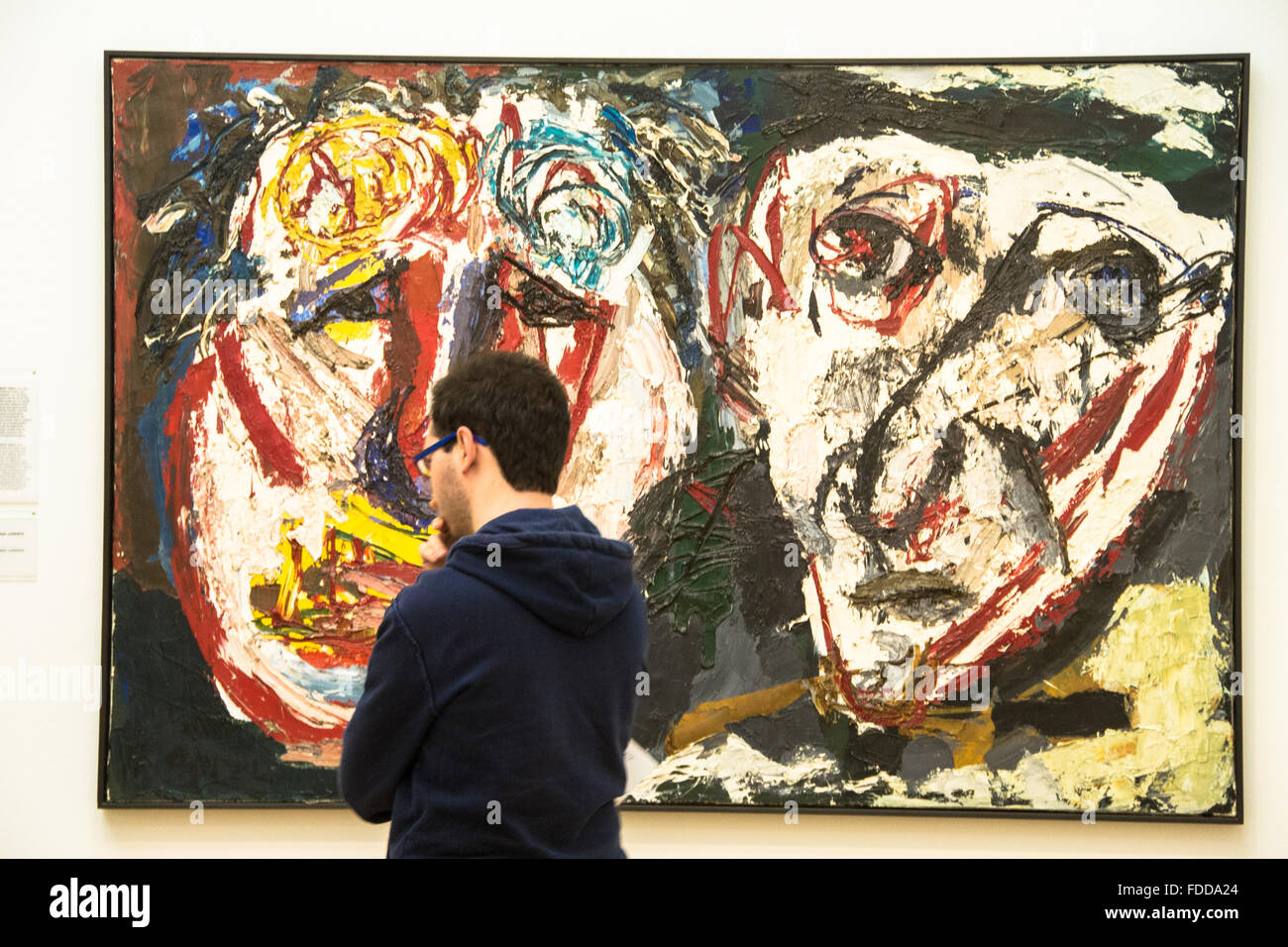 paintings by karel appel in gemeente museum den haag holland Stock ...