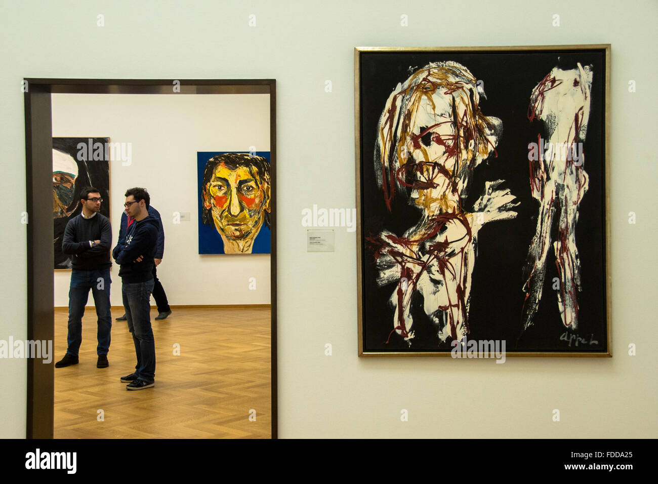 paintings by karel appel in gemeente museum den haag holland Stock ...