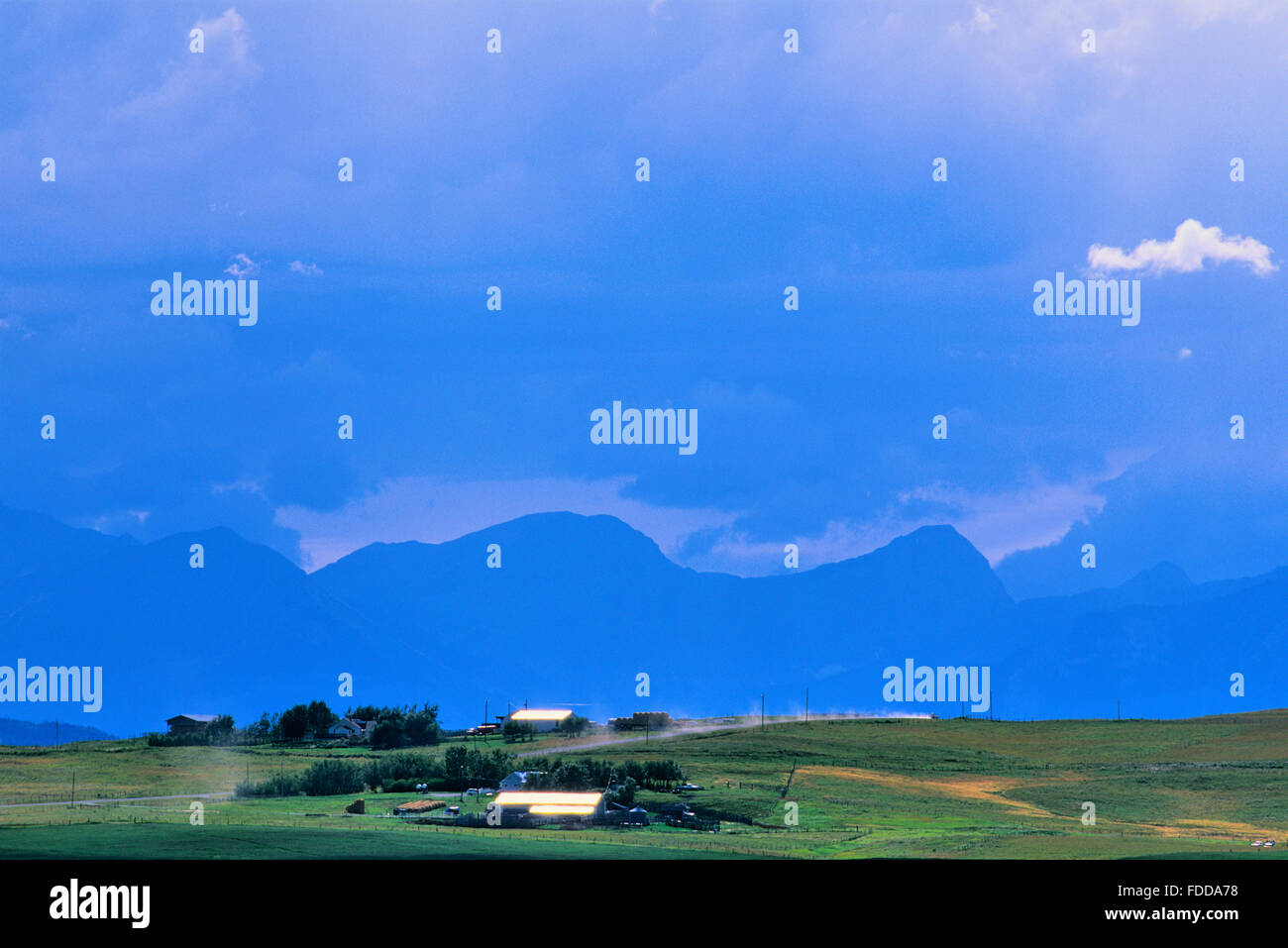 Farm land in Southern Alberta, Canada Stock Photo - Alamy