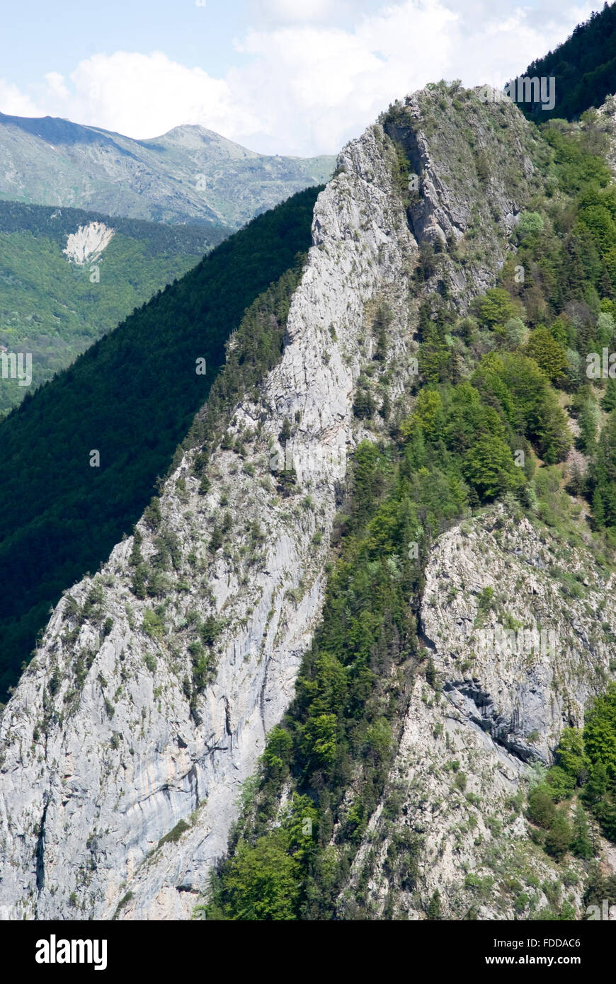 Landscape from Ligurian mountains part of Italian Alps Stock Photo - Alamy