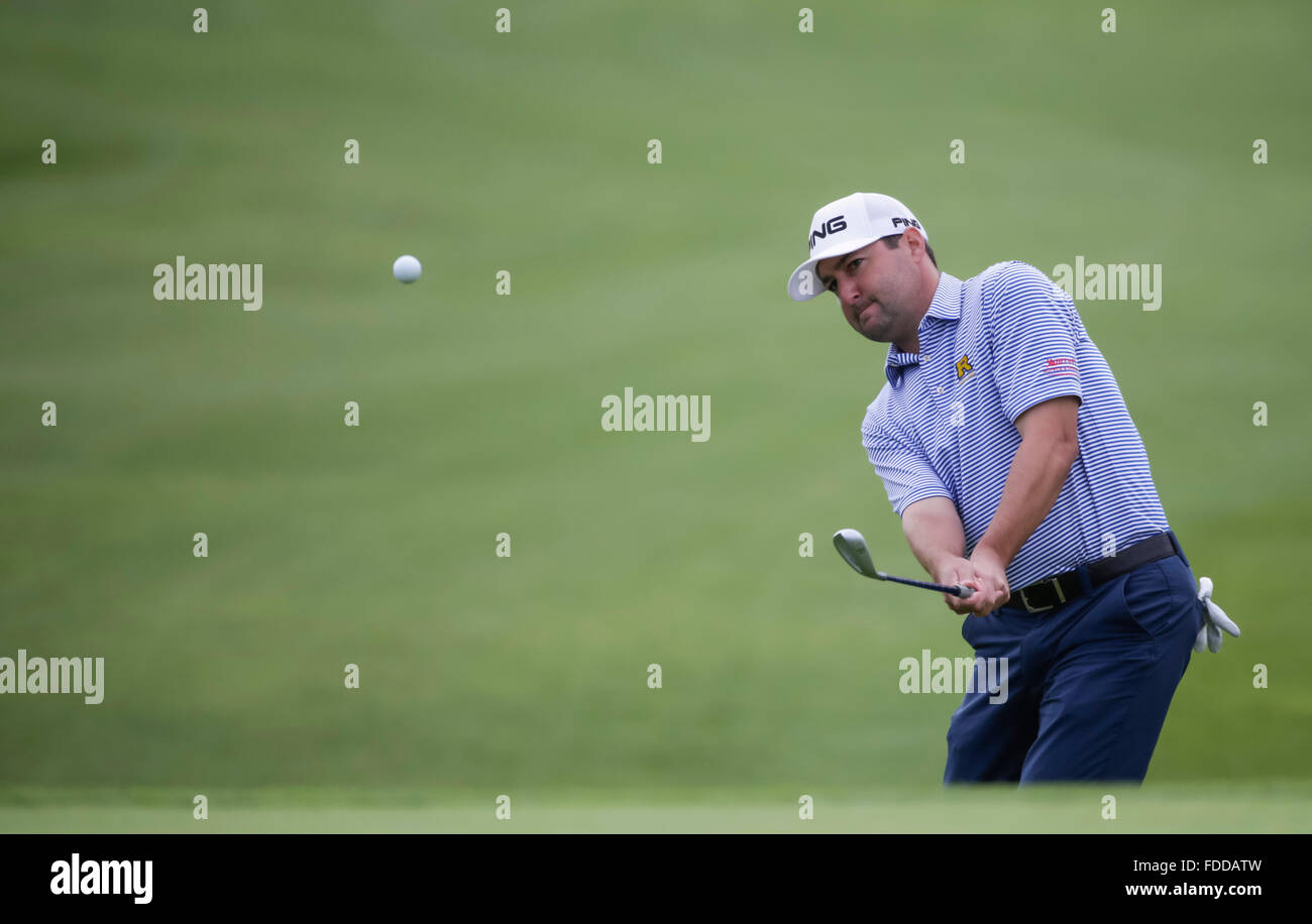 San Diego, California, USA. 30th Jan, 2016. Rob Oppenheim chips onto ...