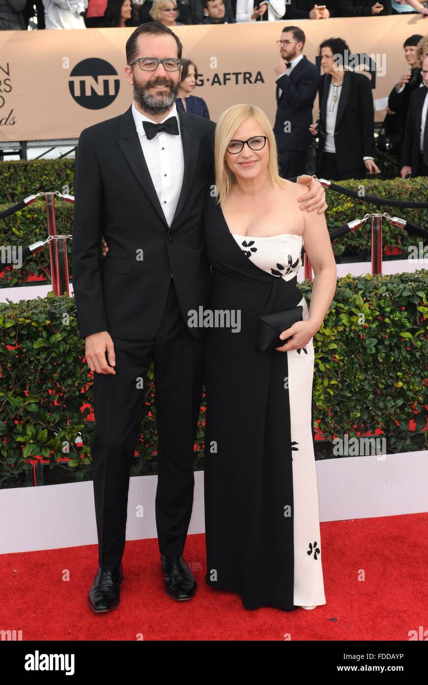 Los Angeles, CA, USA. 30th Jan, 2016. Eric White, Patricia Arquette at ...