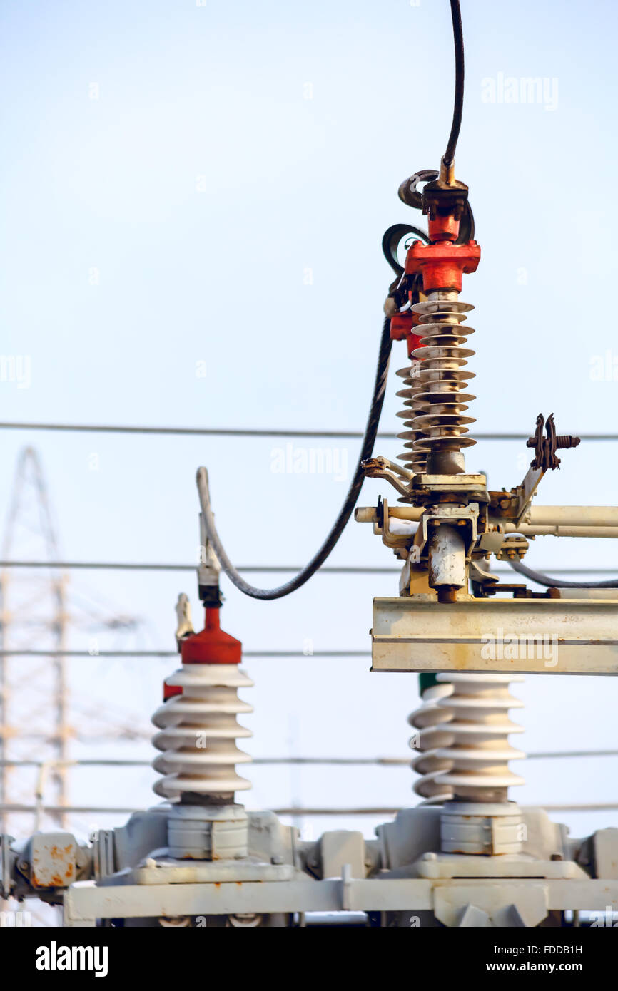 High voltage electric power Stock Photo - Alamy