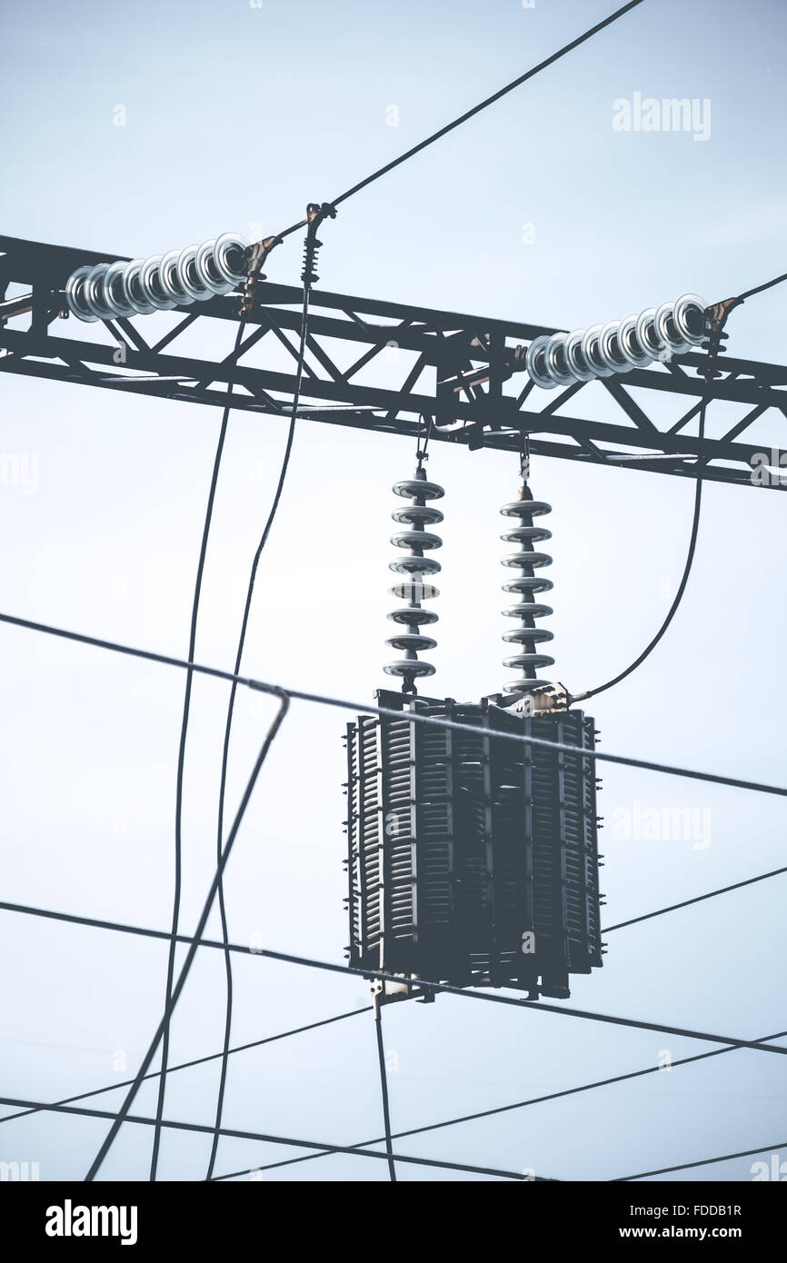 High voltage electric power Stock Photo - Alamy