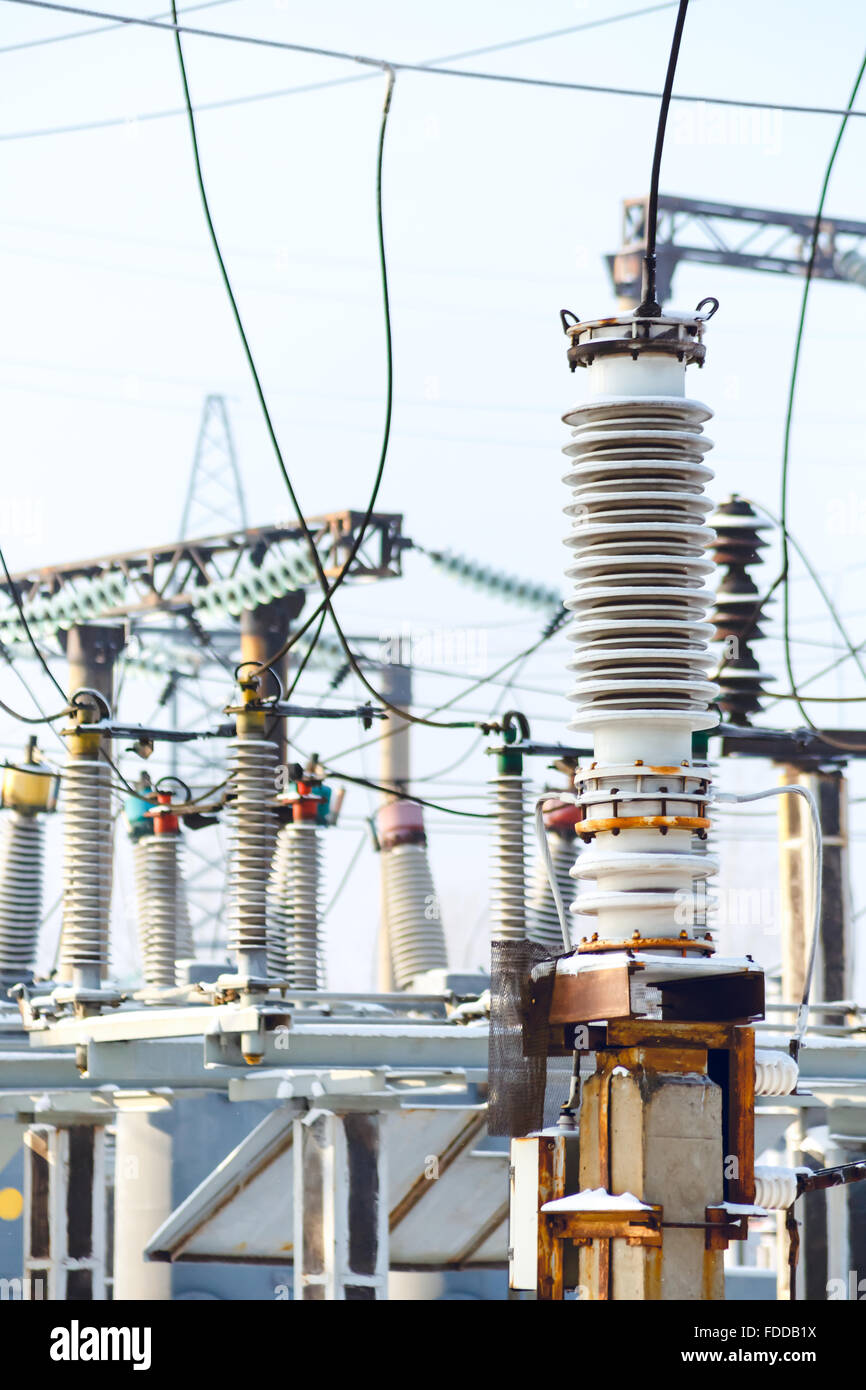 High voltage electric power Stock Photo - Alamy
