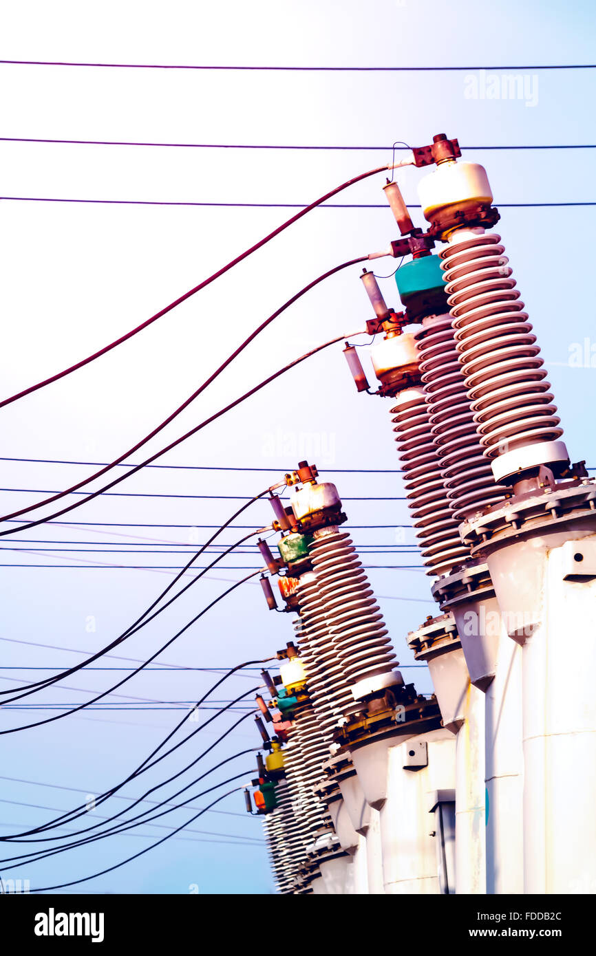 High voltage electric power Stock Photo - Alamy