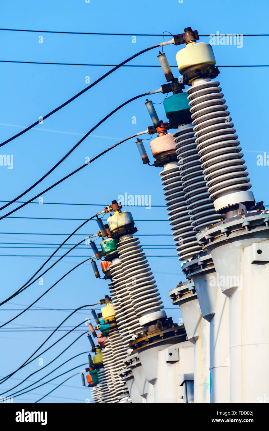 High voltage electric power Stock Photo - Alamy