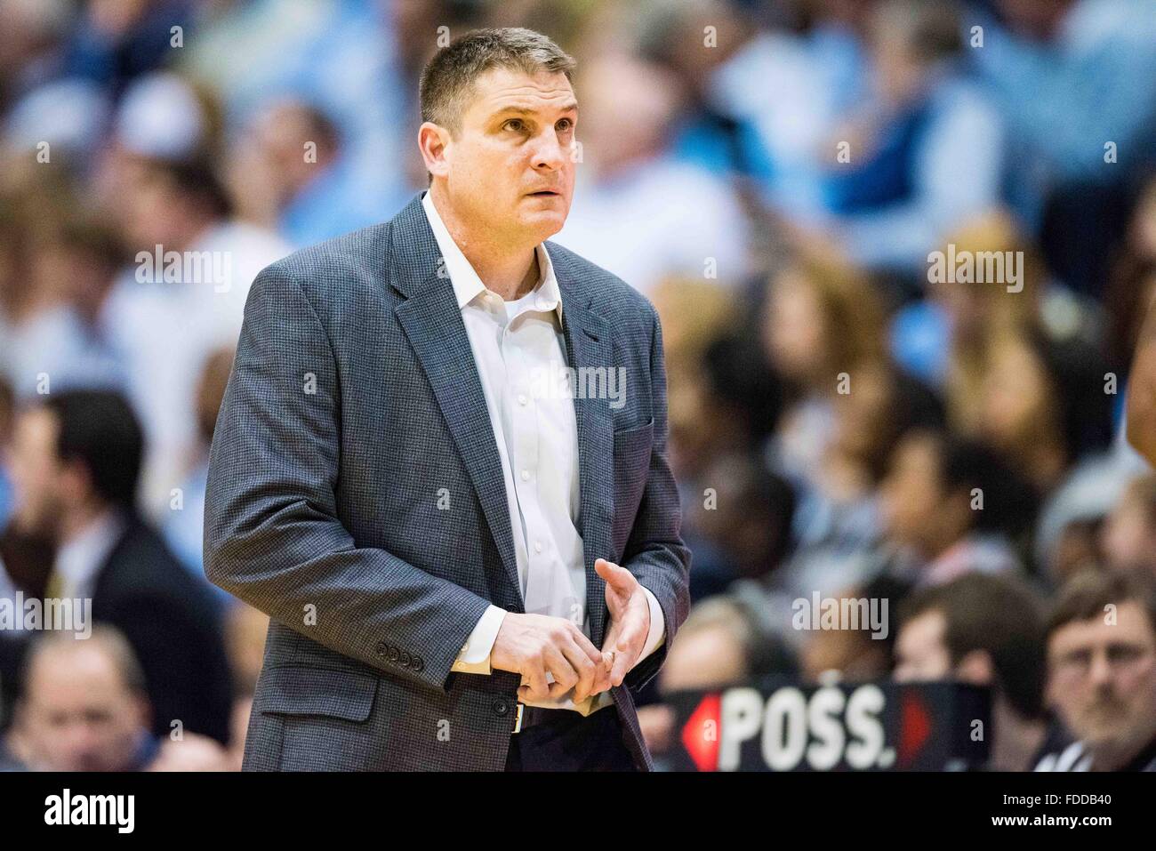 Chapel Hill, North Carolina. 30th January, 2016. Boston College Head ...