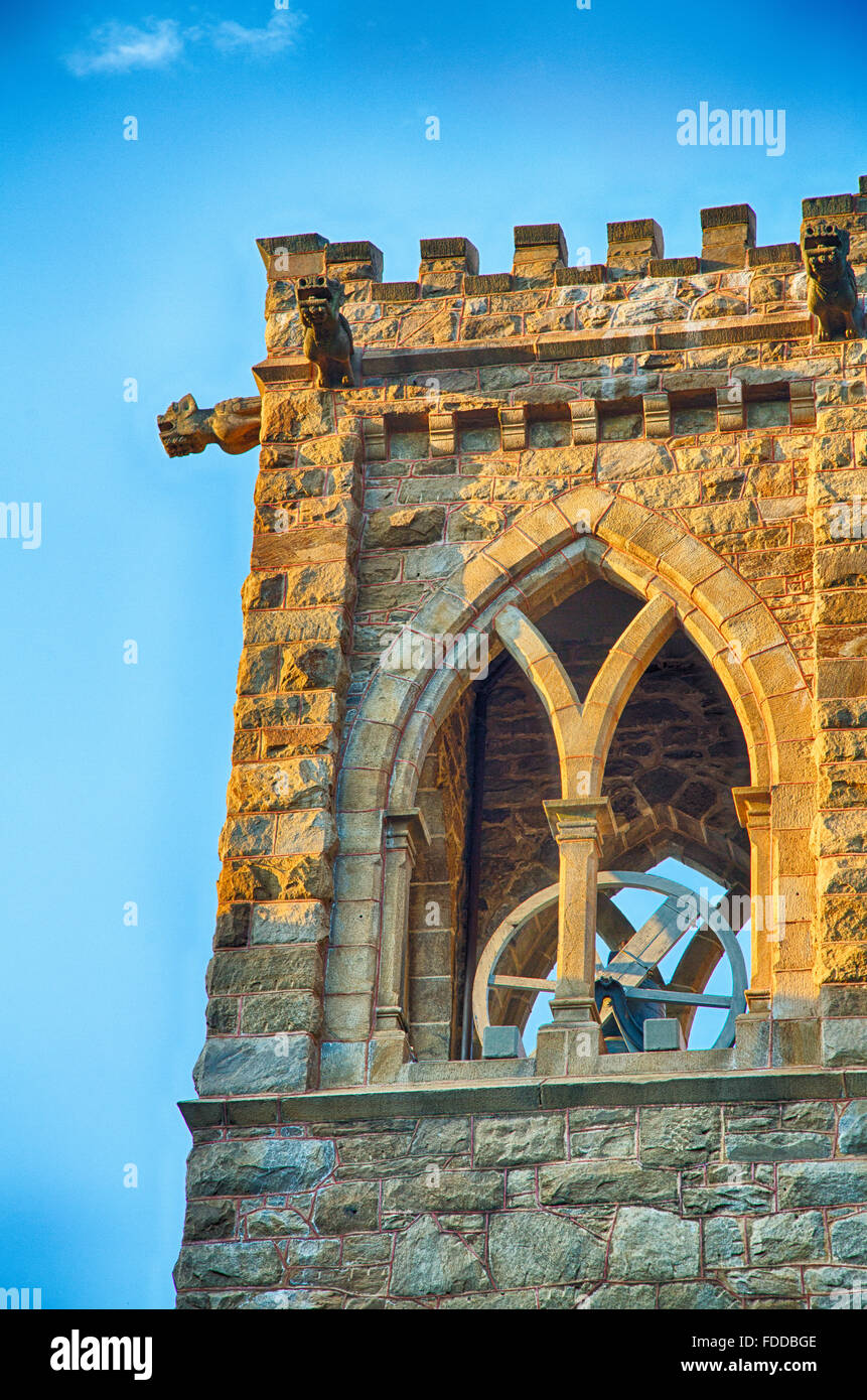 The UVA CHapel and bell tower on the campus of University of Virginia ...