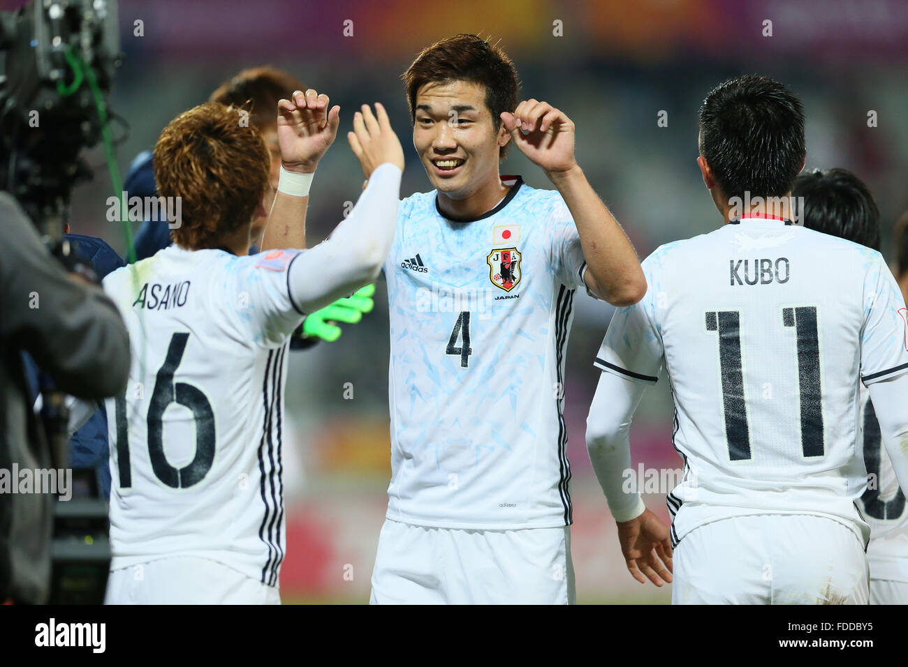 Doha, Qatar. 30th Jan, 2016. (L-R) Takuma Asano, Takuya Iwanami (JPN ...