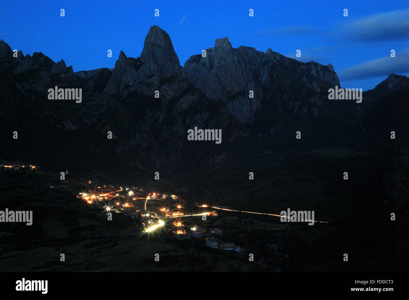 Gansu Province Diebu County Zhagana Village Stock Photo - Alamy