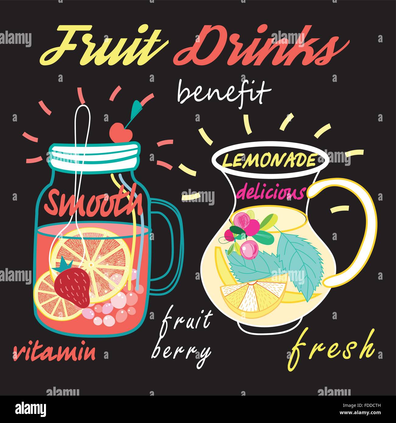 Delicious fruit smooth Stock Vector Image & Art - Alamy