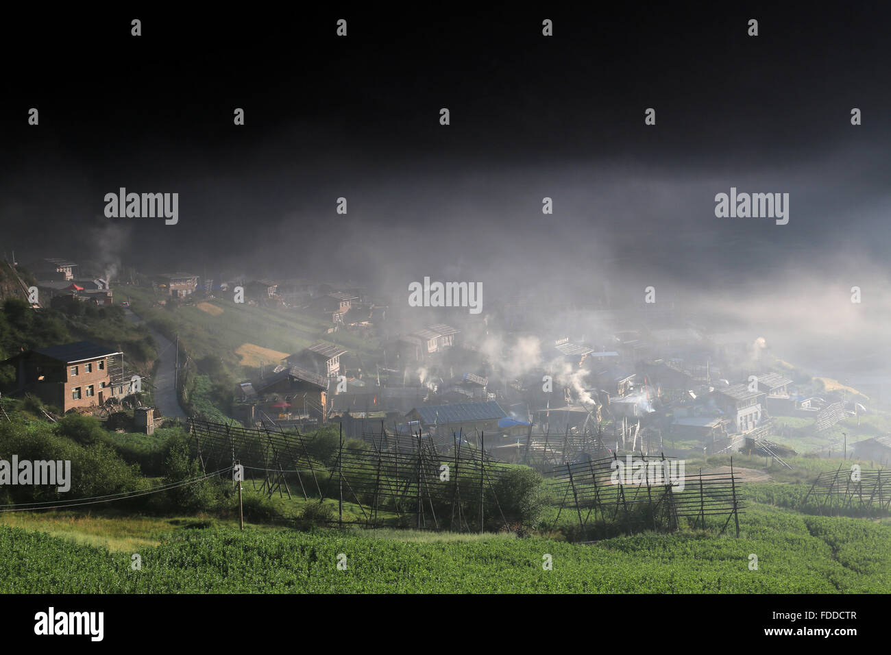 Gansu Province Diebu County Zhagana Village Stock Photo - Alamy