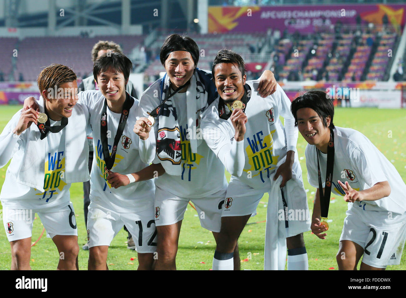 Doha, Qatar. 30th Jan, 2016. (L-R) Ryosuke Yamanaka, Sei Muroya, Ken Matsubara, Musashi Suzuki ...