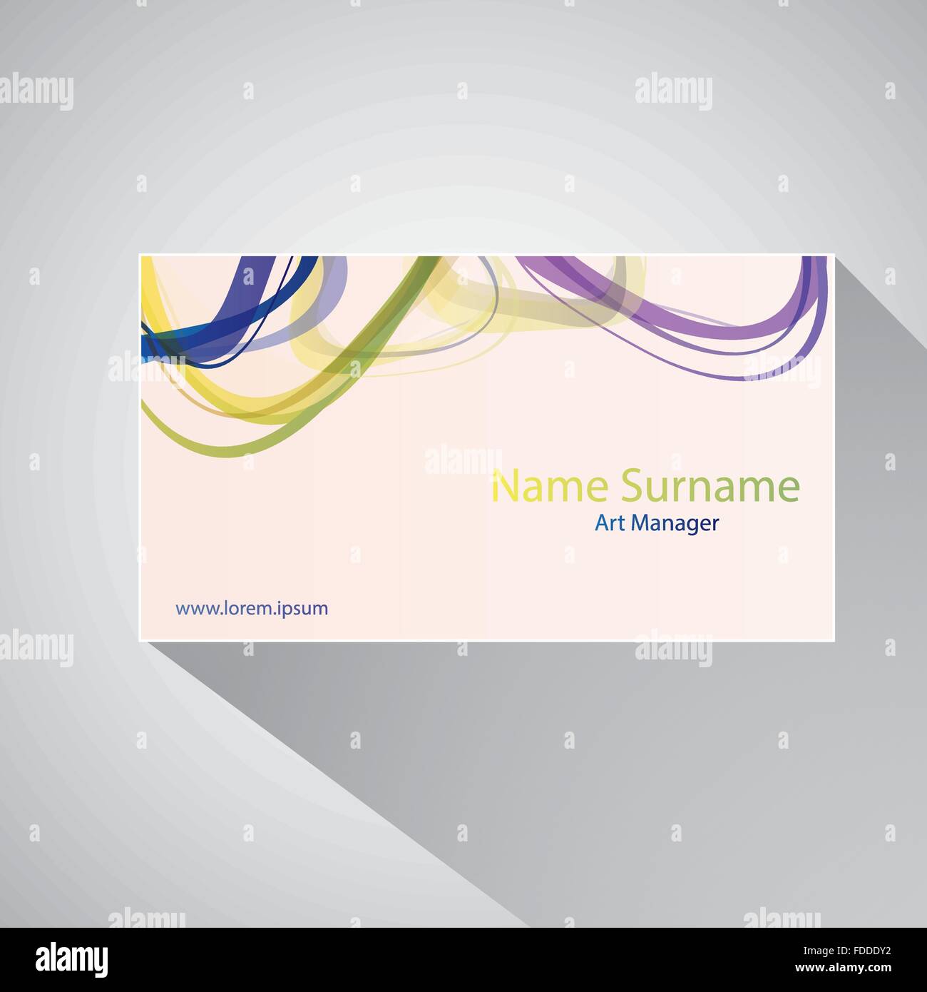Calling card of art manager Stock Vector Image & Art - Alamy