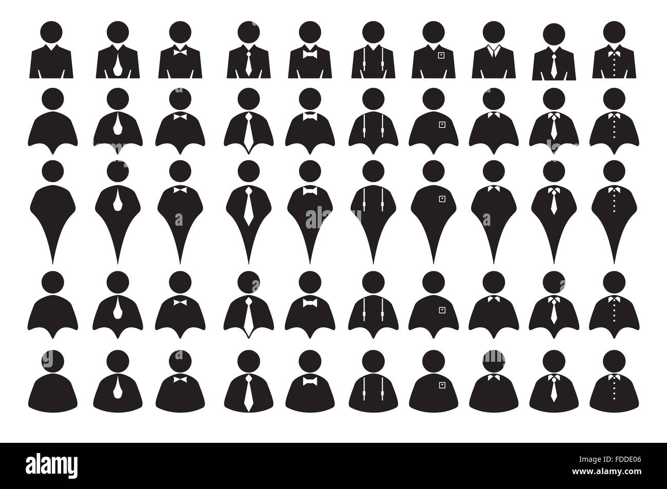 People icons set Stock Vector Image & Art - Alamy