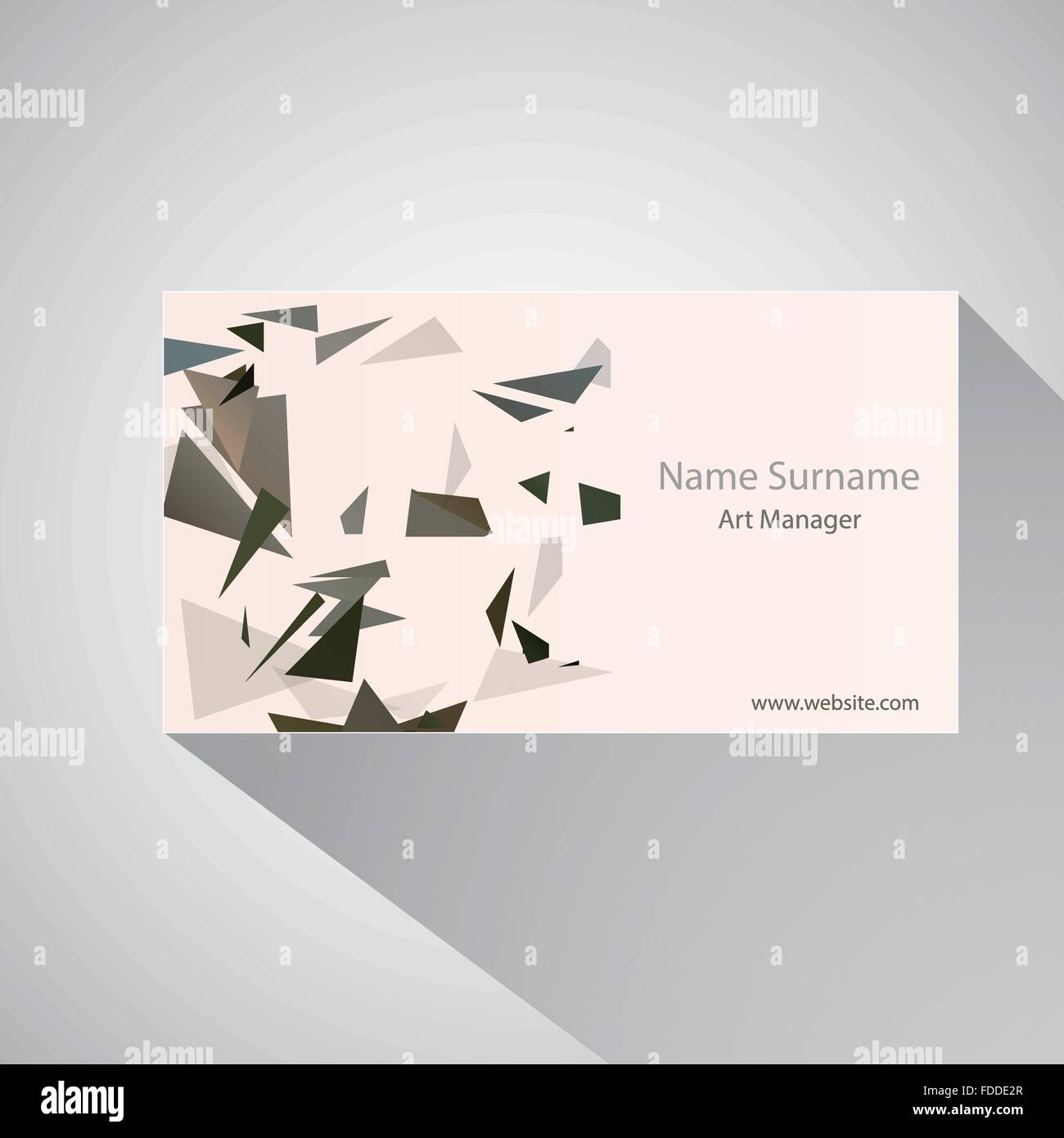 Calling card of art manager Stock Vector Image & Art - Alamy