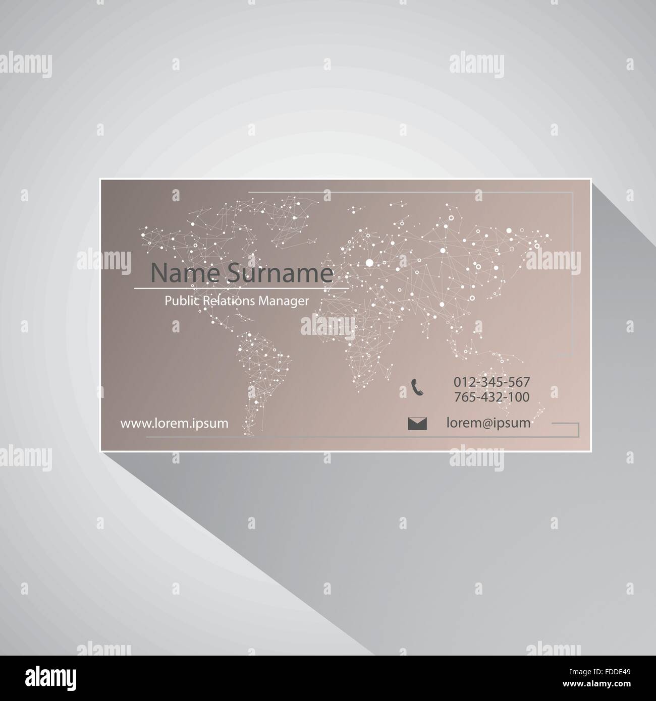 Calling card of art manager Stock Vector Image & Art - Alamy