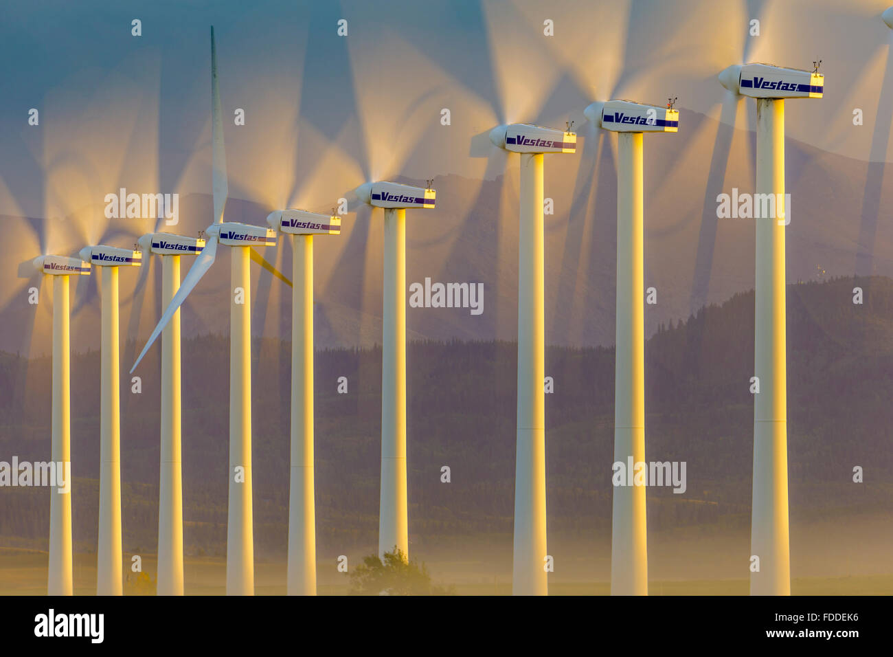 Wind farm in Southern Alberta, Canada Stock Photo - Alamy