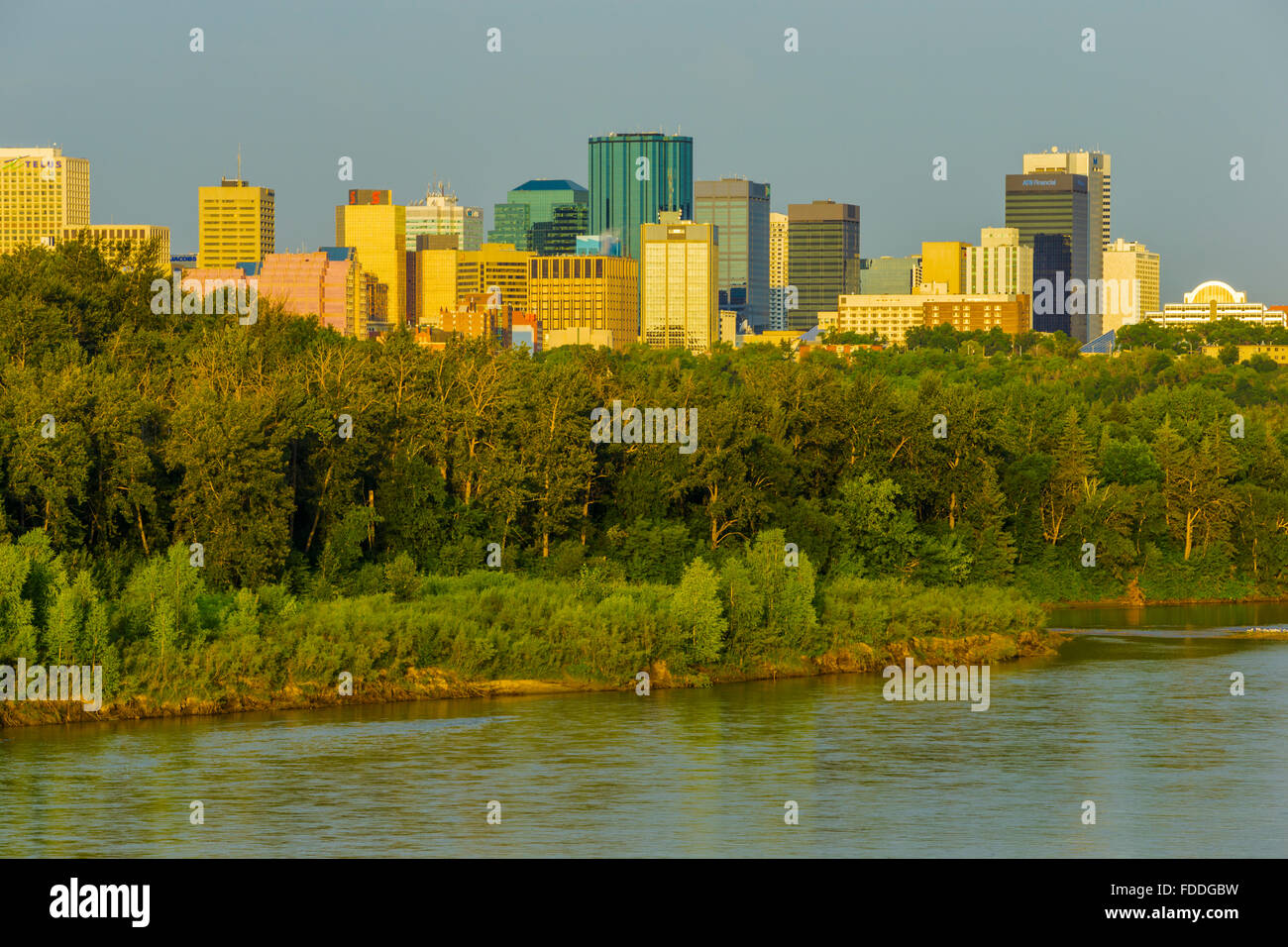 downtown Edmonton at sunrise, Alberta Stock Photo - Alamy