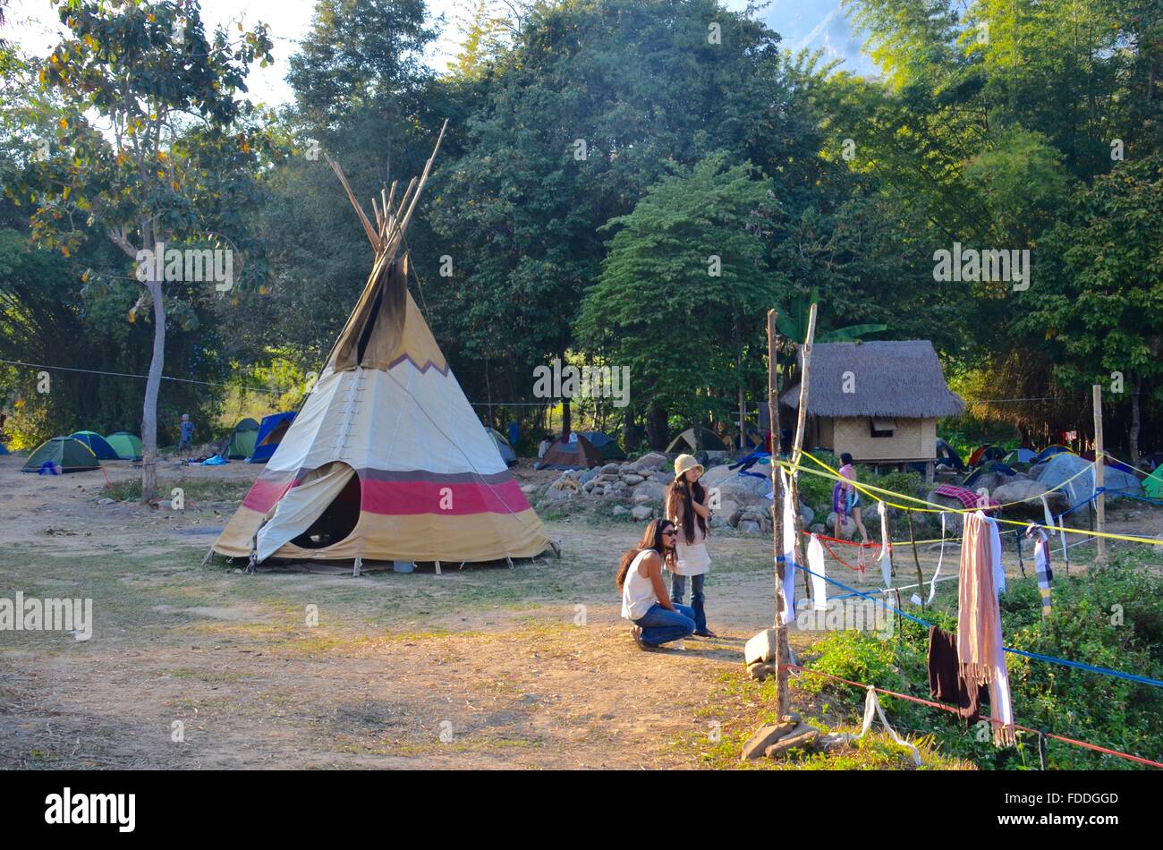 Hippies camp hi-res stock photography and images - Alamy