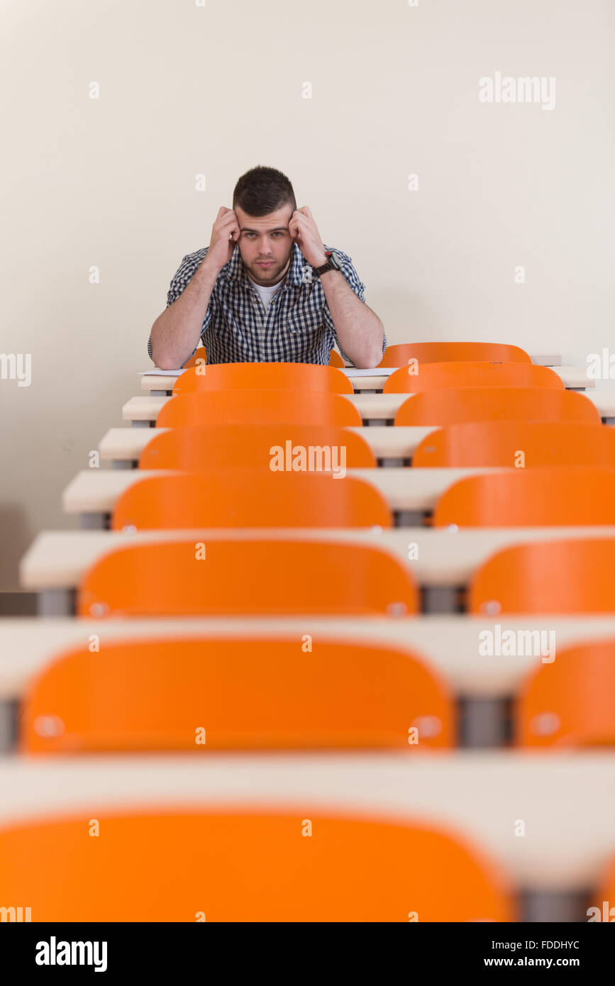 Black student alone in classroom hi-res stock photography and images ...