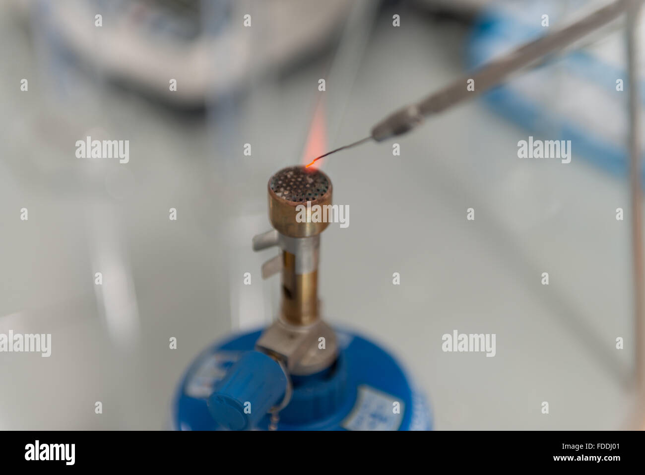 Close Up Of Scientist Hand During Scientific Experiment In Laboratory ...