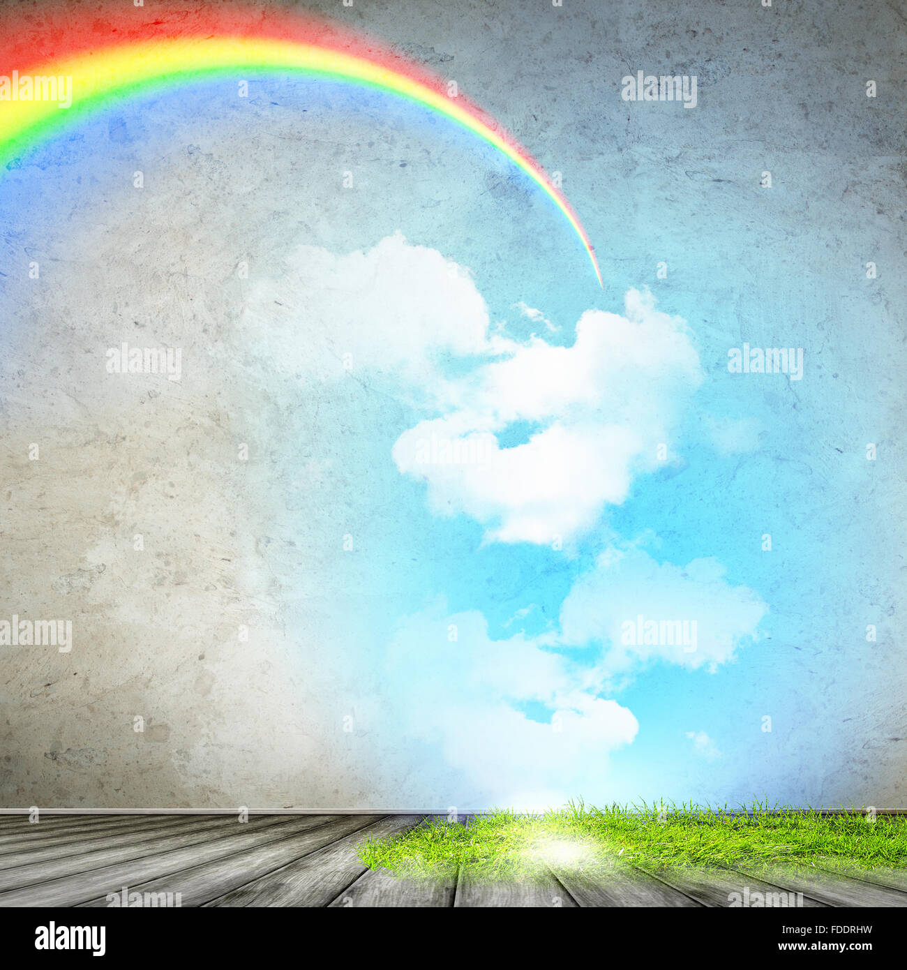 Image bright rainbow in hi-res stock photography and images - Alamy