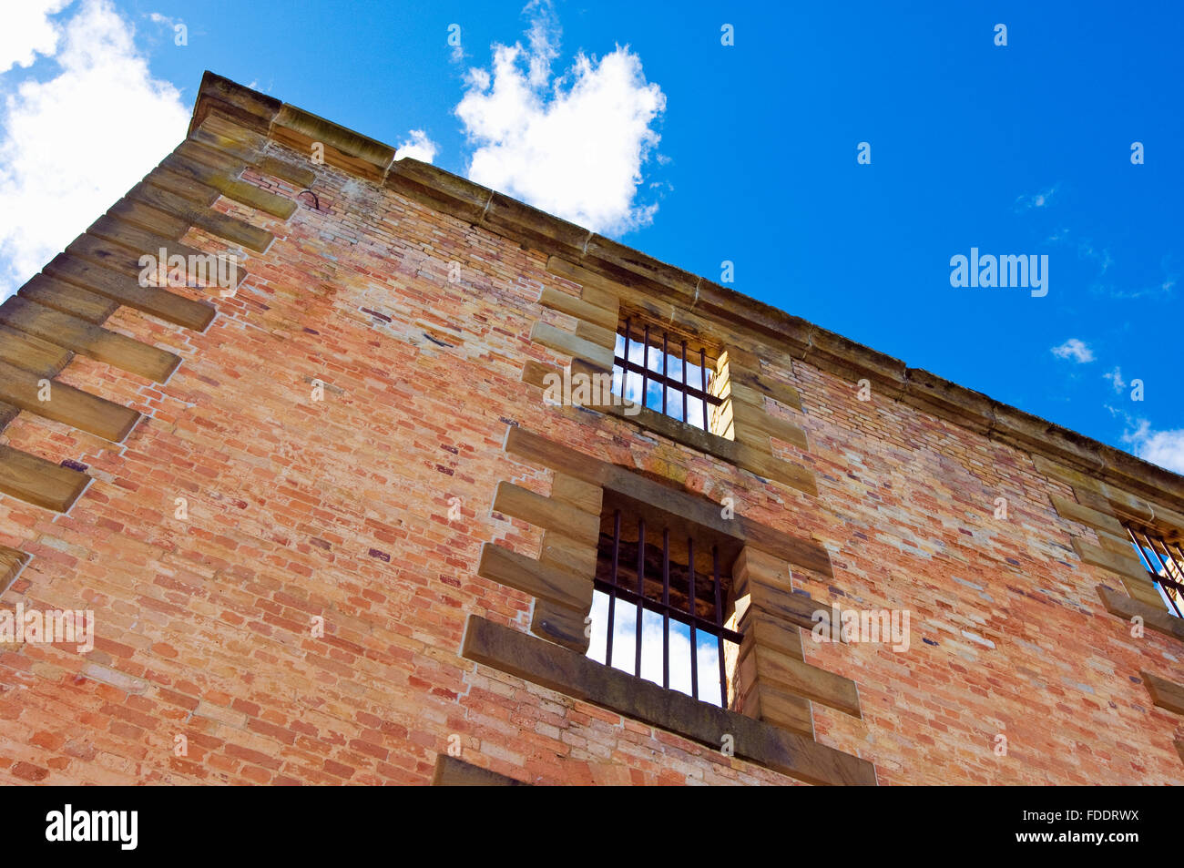 Ruins of main prison building at Port Arthur penal colony in Tasmania ...