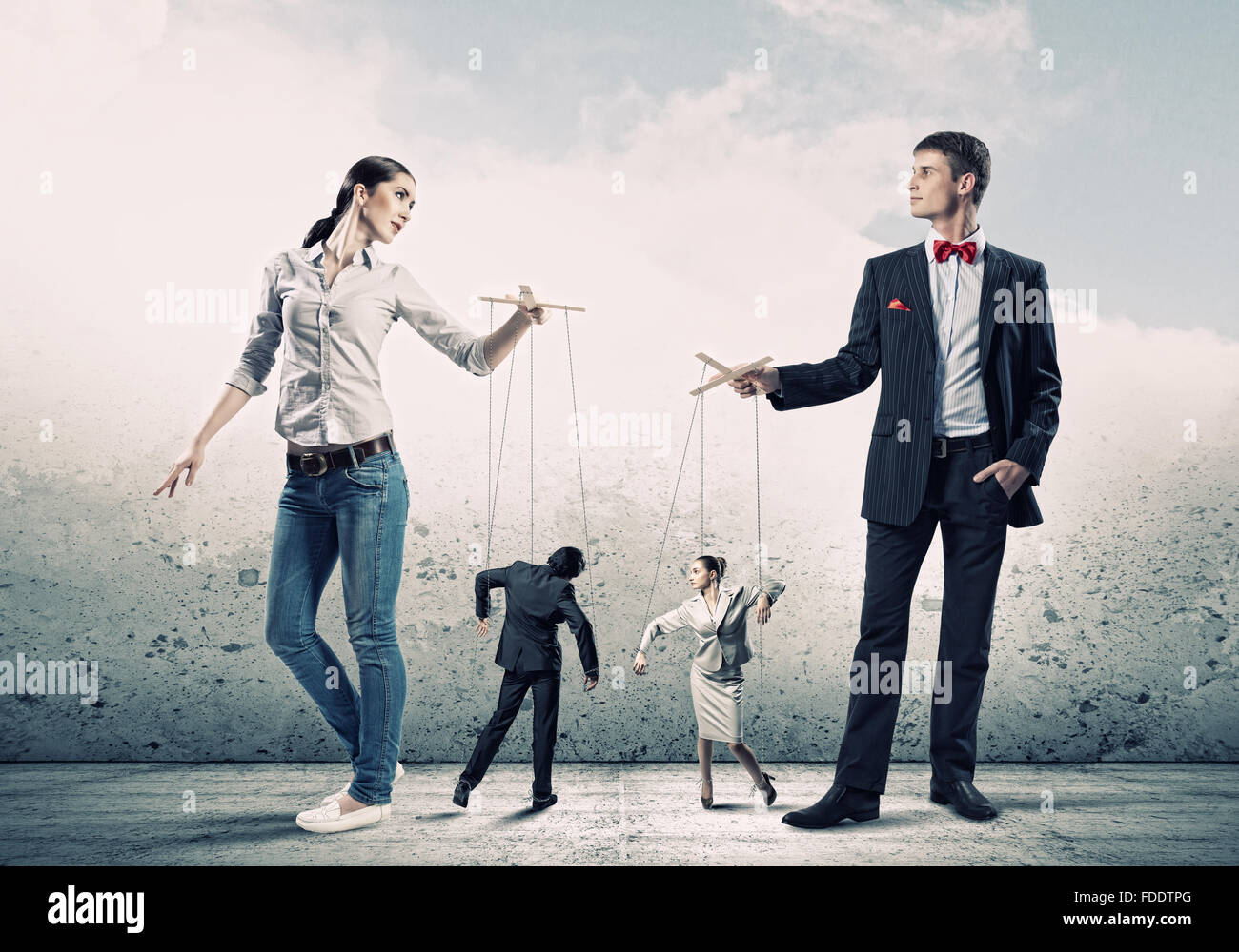 Image man woman marionette puppets hi-res stock photography and images ...
