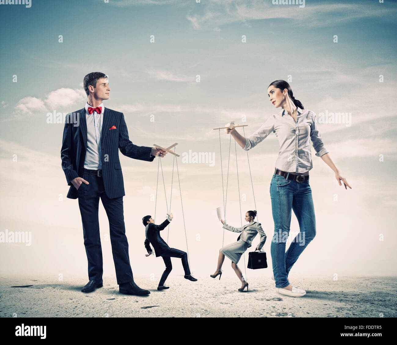 Woman with hand puppets hi-res stock photography and images - Alamy