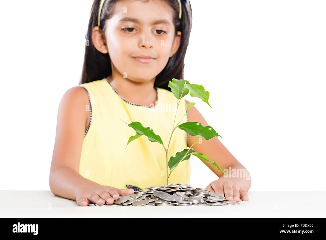 1 Person Only Child Coin Girl Money Plant Plant-life Sapling Sitting ...