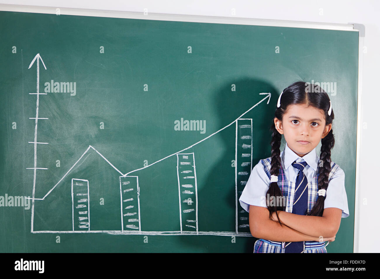 1 Person Only Arrow Girl Graph Learning School Solution Standing ...