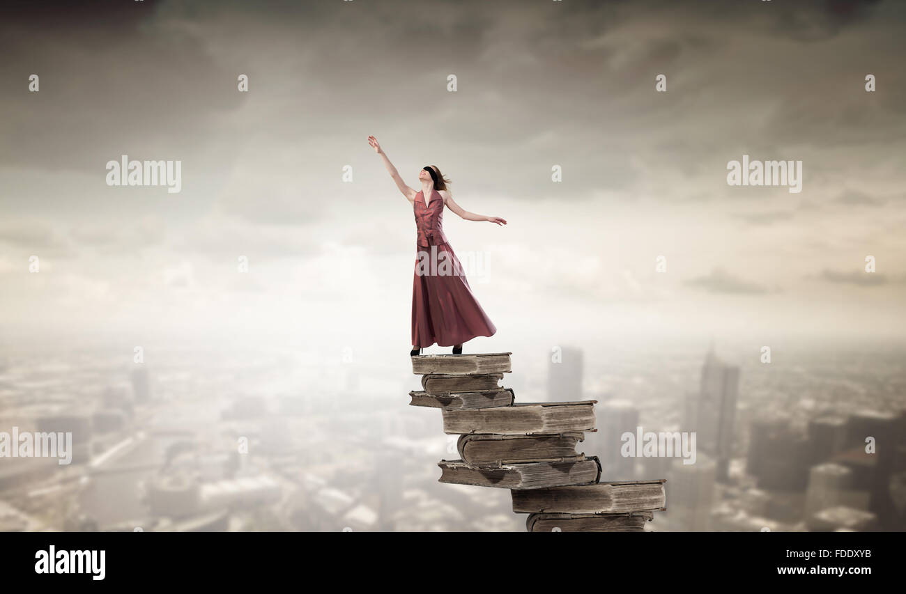 Old looking books in pile hi-res stock photography and images - Alamy