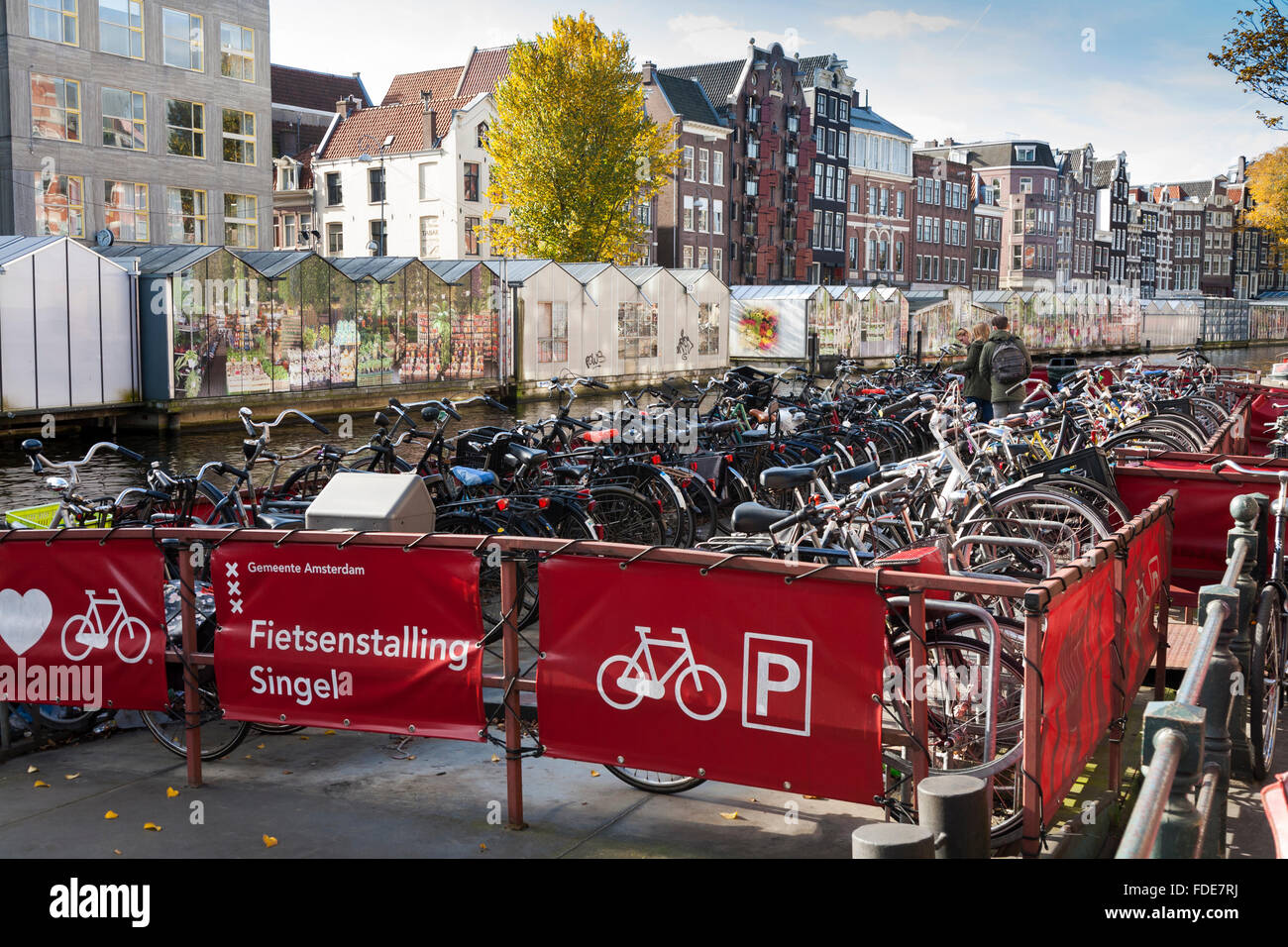 Bicycle storage station ( Dutch : Fietsenstalling ), Singel, Amsterdam ...