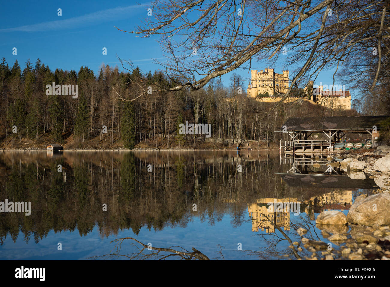 Alpsee near Füssen, Bavaria, Germany Stock Photo - Alamy