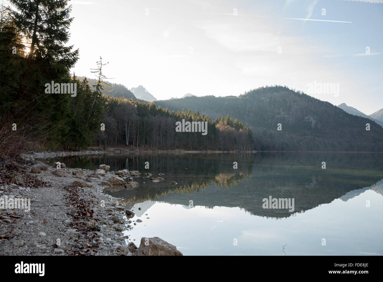 Alpsee near Füssen, Bavaria, Germany Stock Photo - Alamy