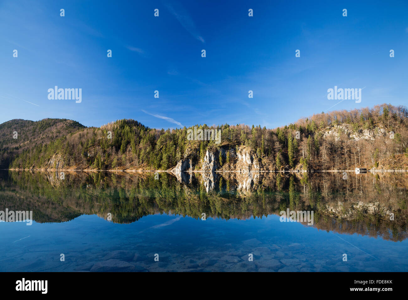 Alpsee near Füssen, Bavaria, Germany Stock Photo - Alamy