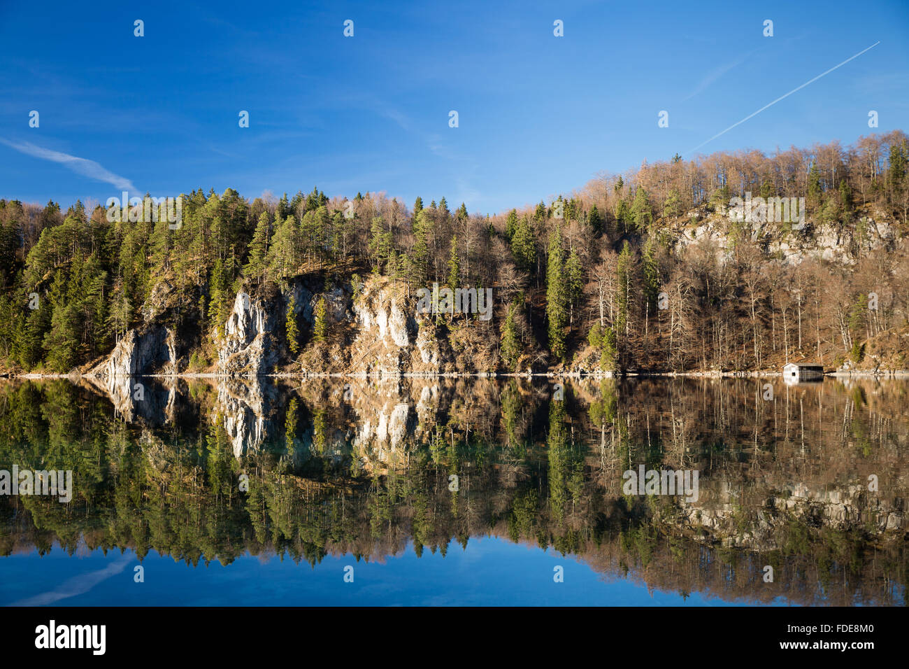 Alpsee near Füssen, Bavaria, Germany Stock Photo - Alamy