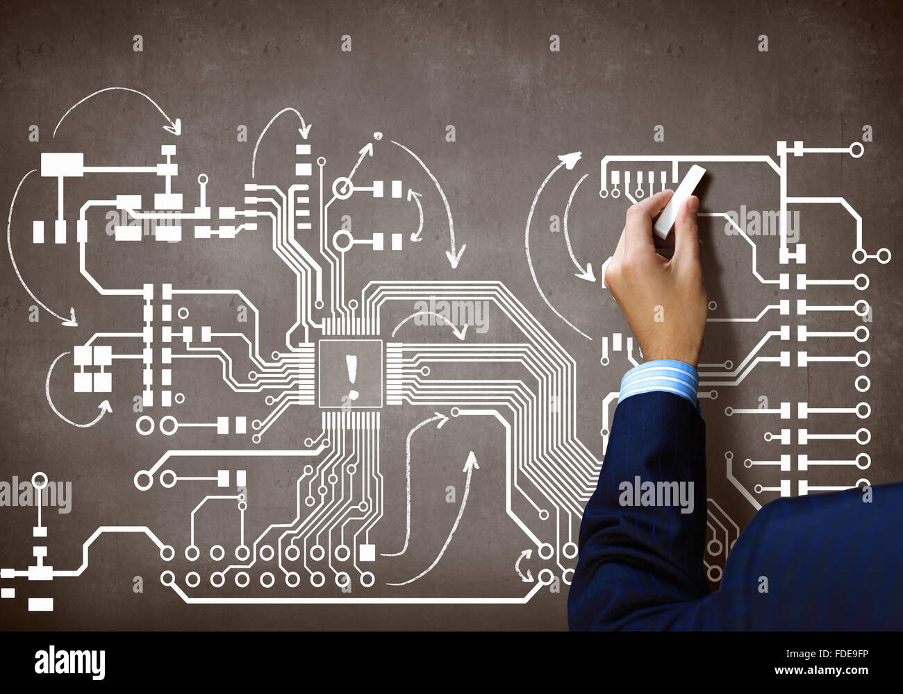 Plan drawing circuit hi-res stock photography and images - Alamy