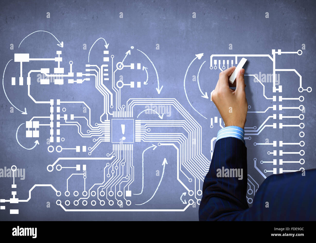 Plan drawing circuit hi-res stock photography and images - Alamy