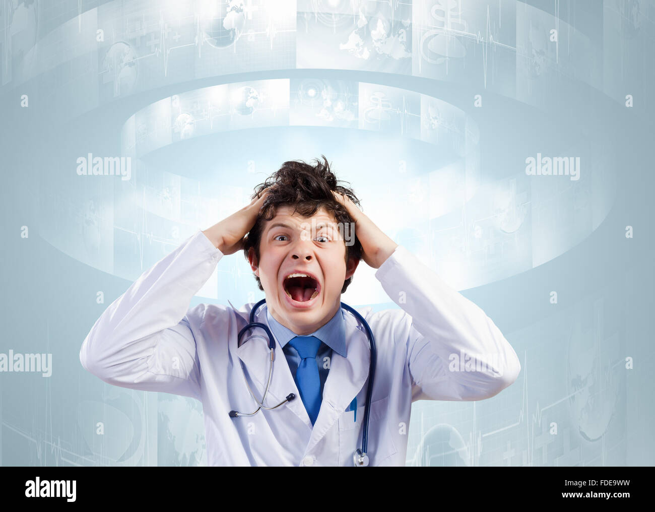 Mad doctor hi-res stock photography and images - Alamy